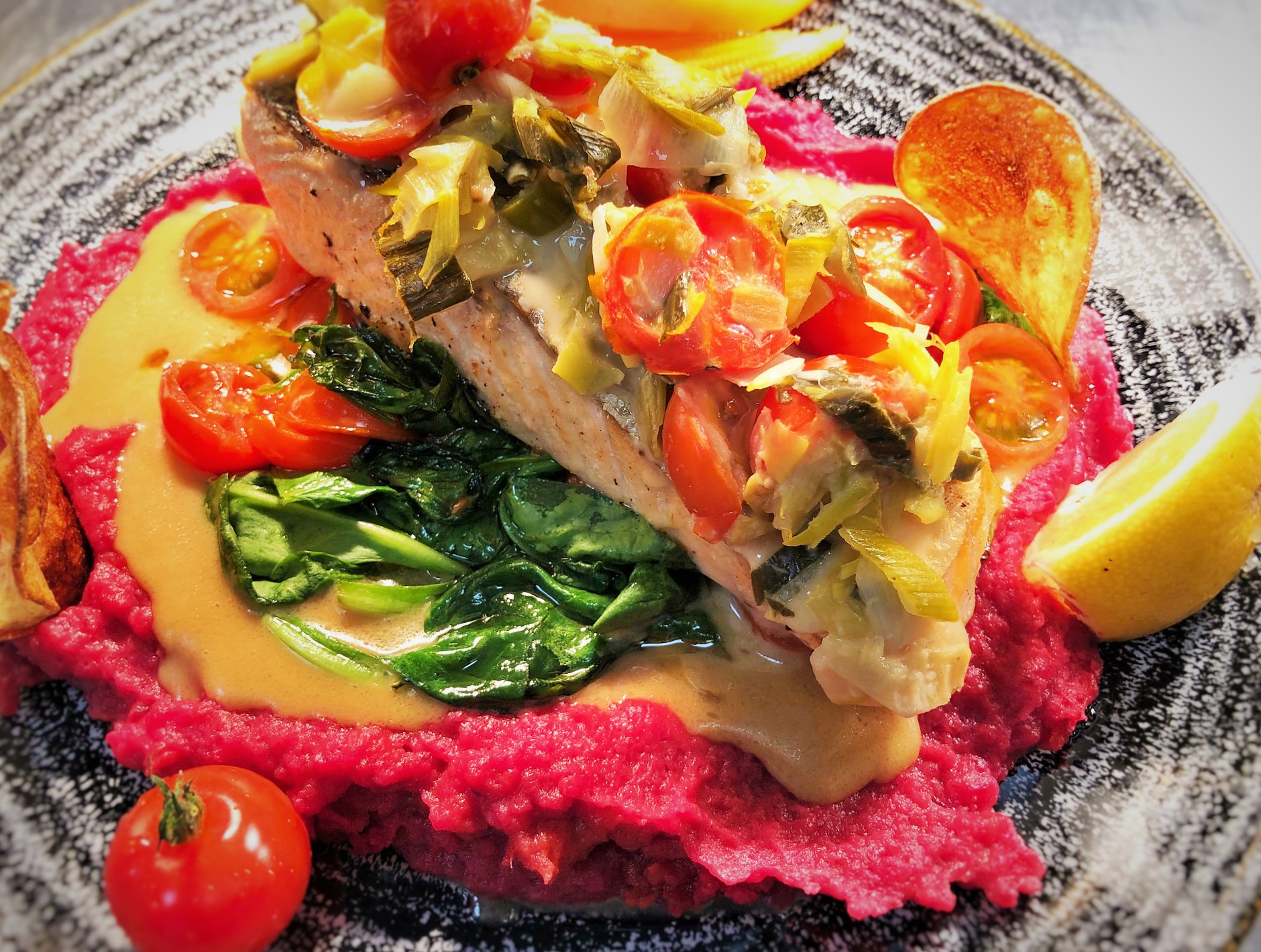 Lachsfilet aus dem Ofen – Strandhalle Grömitz